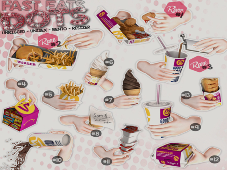 Second Life Marketplace - Dots - Fast Eats - #4 Sad Meal Box